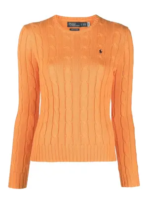 Polo Ralph Lauren Polo Pony Cable-knit Jumper - Orange
