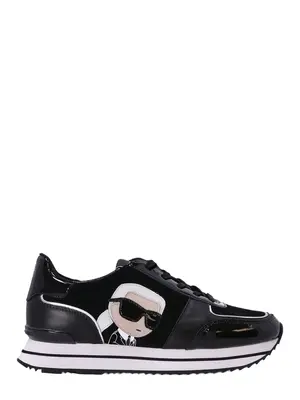 Karl Lagerfeld Patch-detail Low-top Sneakers - Black