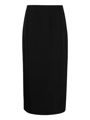 THE ROW High-waisted Midi Skirt - Black
