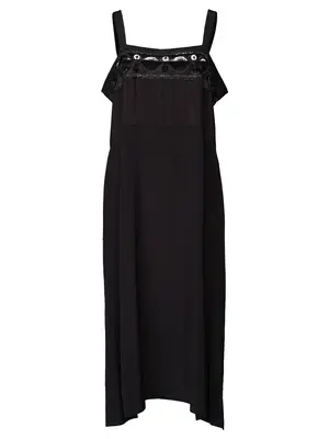 MAISON MARGIELA Embroidered Midi Dress - Black