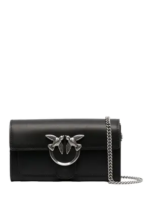 Pinko Logo-plaque Crossbody Bag - Black