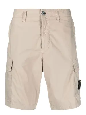 Stone Island Parachute Canvas Knee-length Shorts - Neutrals