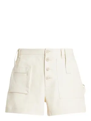 Etro Button-up Chino Shorts - White