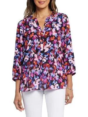 NYDJ Pintuck Blouse - Hot Springs