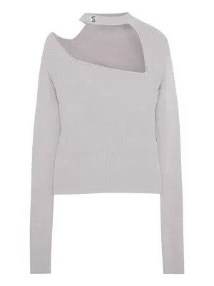 SIMKHAI Simkhai Lysette Ribbed-Knit Top