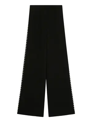 Simkhai Studded Wide-leg Trousers - Black
