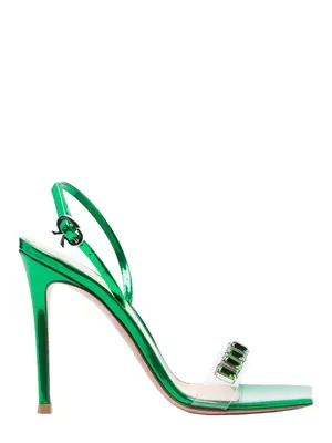 GIANVITO ROSSI Ribbon Candy 105mm Sandals - Green
