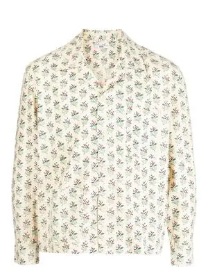 BODE Floral-print Shirt - Yellow