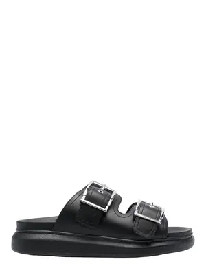 Alexander McQueen Alexander McQueen Double-strap Flat Sandals Black