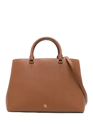 Ralph Lauren Hanna Leather Satchel - Brown