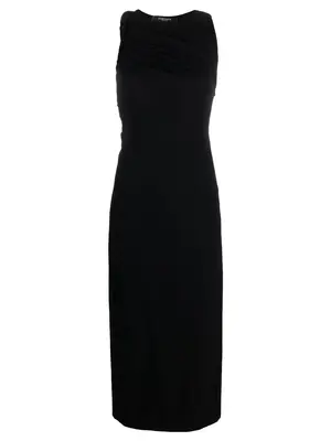 Versace Cut-out Detail Dress - Black