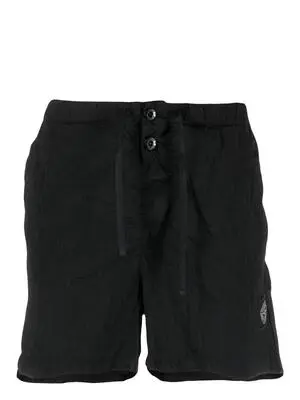 Stone Island Compass-motif Swim Shorts - Black
