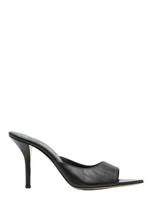 GIABORGHINI Matte Leather Sandals - Black