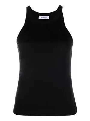 Rodebjer Lyocell-cotton Racerback Tank Top - Black