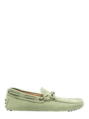TOD'S Gommino Suede Loafers - Green