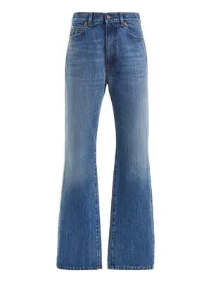 Valentino Garavani Mid-rise Straight-leg Jeans - Medium Wash