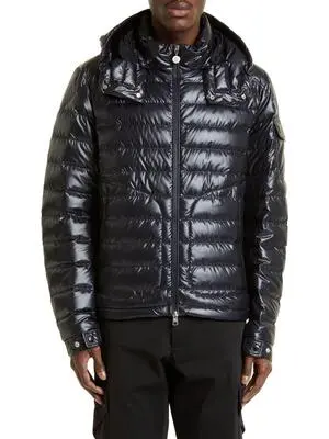 Moncler Lauros Recycled Polyester Down Jacket - Navy