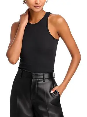 Rag & Bone Essential Ribbed Racerback Tank - Black
