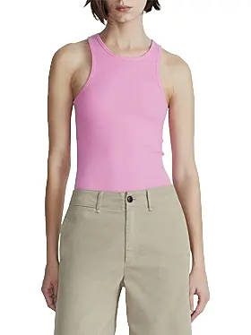 Rag & Bone Rag & Bone Essential Ribbed Racerback Tank Pink