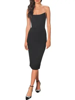 Dress The Population Strapless Cosette Bodycon Dress - Black