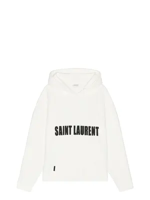 Saint Laurent Reverse Hoodie - Naturel & Noir