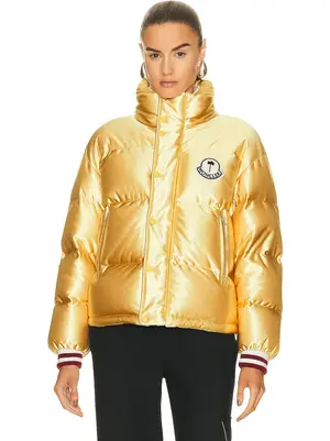 Moncler X Palm Angels Keon Padded Jacket - Gold