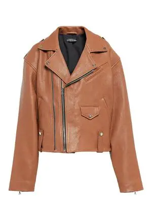 DAVID KOMA David Koma Oversized Leather Jacket