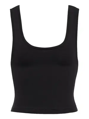 Wardrobe.NYC Ribbed-knit Tank Top - Black