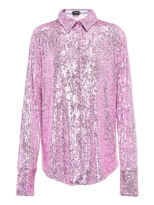 TOM FORD Sequined Shirt - Pink