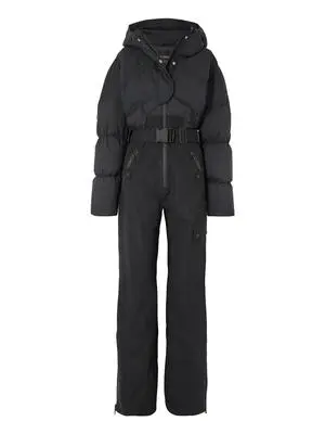 Cordova Sommet Hooded Belted Padded Ski Suit - Black