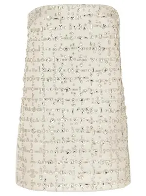 16Arlington Blaise Crystal-embellished Mini Dress - White