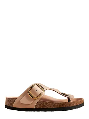 BIRKENSTOCK Birkenstock Gizeh Big Buckle High Shine Sandals Beige