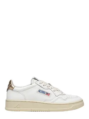 AUTRY AUTRY Medalist Low-Top Sneakers White Gold