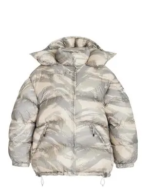 Moncler 4 Hyke Galenstockis Camouflage Down Jacket - Grey