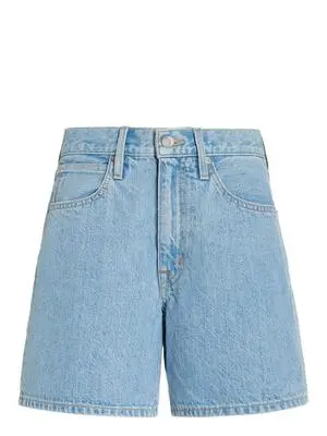 SLVRLAKE Walker High-rise Denim Shorts - Light Wash