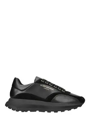 Kurt Geiger Gaspar Lace Up Sneakers - Black