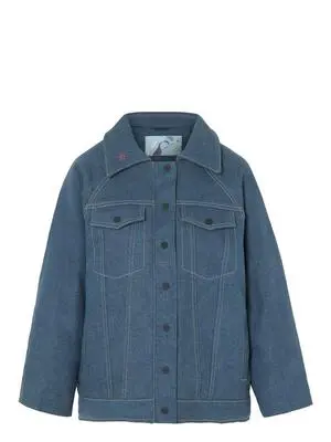 Perfect Moment Corentine Embroidered Denim Jacket - Blue