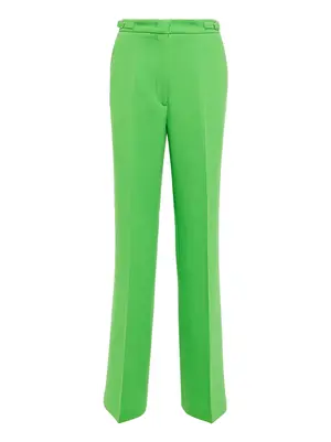 Gabriela Hearst Vesta High-rise Wide-leg Wool Pants - Green