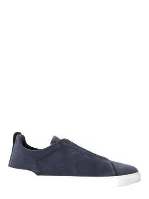 Zegna Triple Stitch™ Suede Slip-on Sneakers - Blue