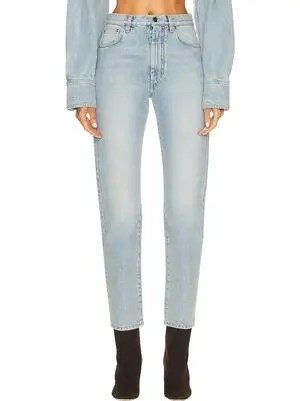 Loulou De Saison Wular Straight Jeans - Washed Light Blue