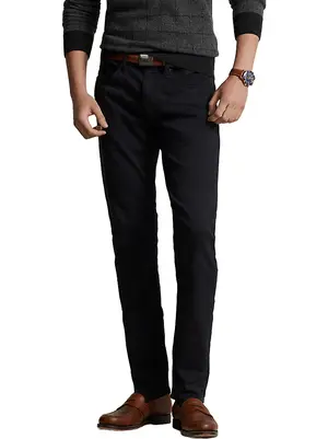 Ralph Lauren Sullivan Slim Knitlike Chino Pant - Polo Black