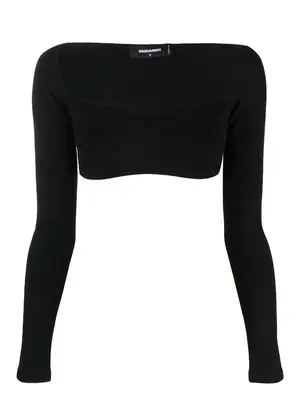 Dsquared2 Long-sleeve Knit Top - Black