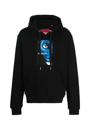 MOSTLY HEARD RARELY SEEN Graphic-print Pullover Hoodie - Black