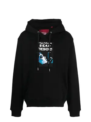 MOSTLY HEARD RARELY SEEN Graphic-print Hoodie - Black