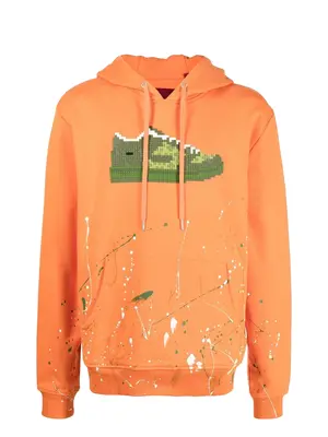 MOSTLY HEARD RARELY SEEN Long-sleeve Hoodie - Orange
