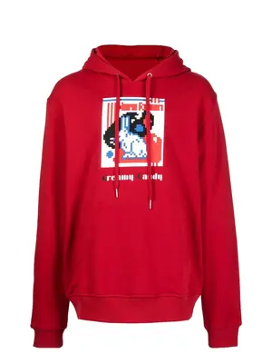 MOSTLY HEARD RARELY SEEN Graphic Hoodie - Red
