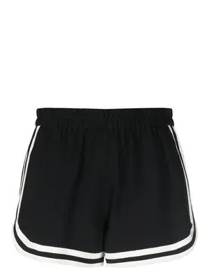 Red Valentino Ribbon-trim Mini Shorts - Black