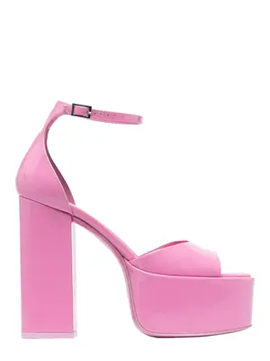 Paris Texas 130mm Patent-leather Platform Sandals - Pink