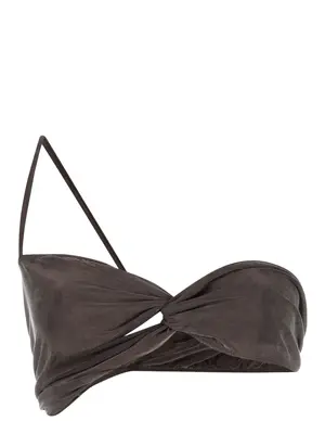 Jacquemus Le Bandeau Asymmetric Top - Brown