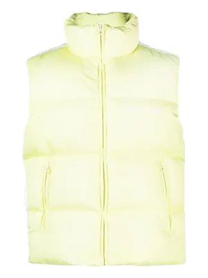 Palm Angels Zip-fastening Padded Vest - Yellow